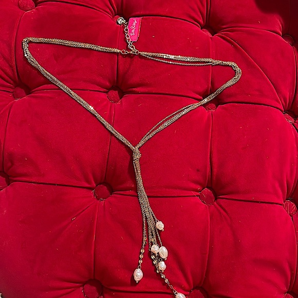 Lilly Pulitzer | Jewelry | Lilly Pulitzer Gold Pearl Necklace | Poshmark